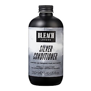 BLEACH LONDON Silver Conditioner - Ashy Blonde Rinse, Color Toning and Preserving, Vegan, Cruelty Free, Daily Hair Nourishment, Color Depositing Formula, 8.45 fl oz