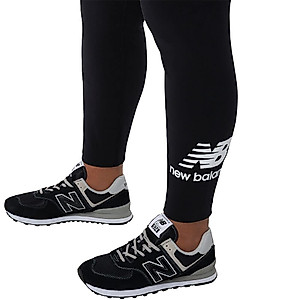 New Balance Women's NB Essentials Stacked Legging, Athletic Grey, Medium