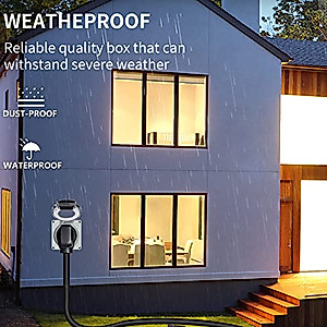 STARELO 30Amp Power Outlet Box,NEMA 10-30R Receptacle 125/250Volt,Outdoor dustproof and Weatherproof.No Grounding, Outlet for Electric Dryers, Heavy Duty Industrial Grade Power Receptacle.ETL Listed.