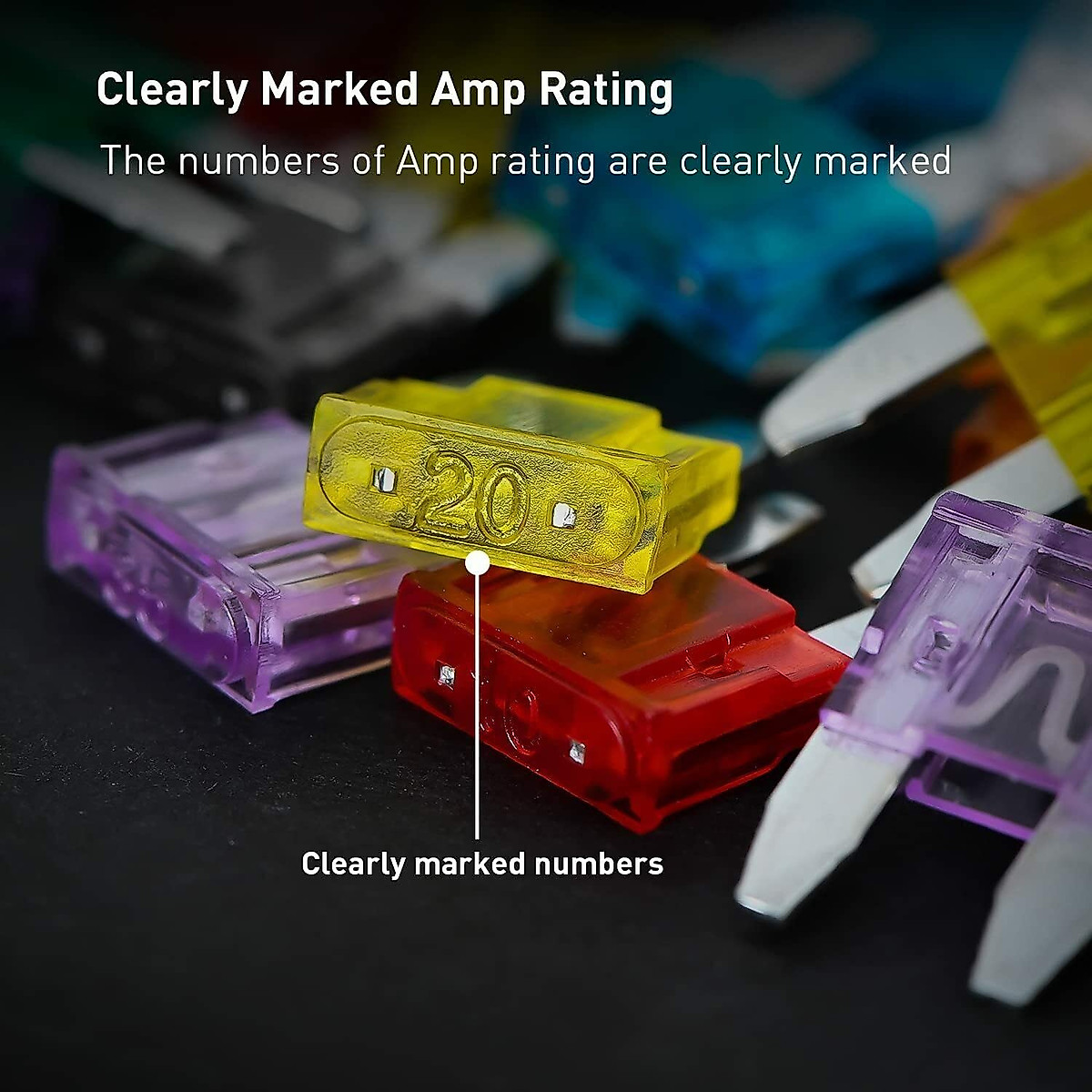 ASDL 203pcs Car Accessories Blade Fuses Assortment Kit, Standard & Mini Automotive Fuses 5A/7.5A/10A/15A/20A/25A/30AMP for Truck Travel Trailers Auto Camper RV ATV Boat Marine RV SUV Trike