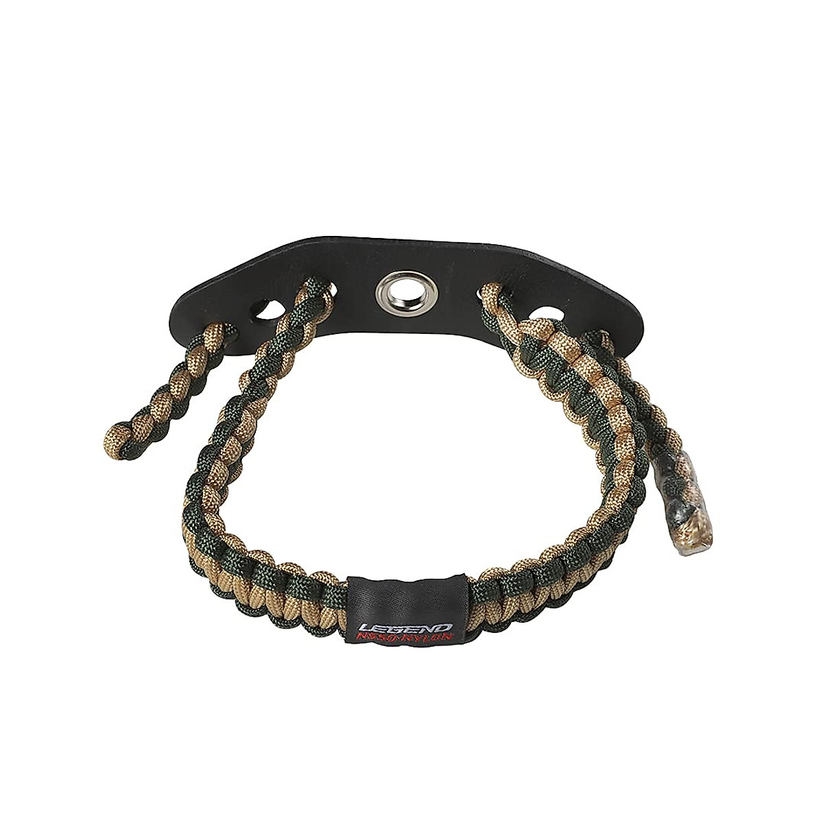 LEGEND 550 Paracord Bow Wrist Sling - Compound Bow Stabilizer & Hand Loop Carrier for Bow Hunting - Adjustable Wrist Strap with Durable Leather Yoke, Strong Metal Grommets - Archery Accessories & Gear