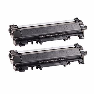 Clover Remanufactured High Yield Toner Cartridges Replacement for Brother TN760 | Black 2-Pack