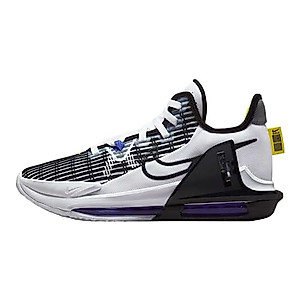 Nike Lebron Witness VI Mens Basketball Trainers Cz4052 Sneakers Shoes, White/Black-Persian Violet, 11 M US, White Black Persian Violet 100