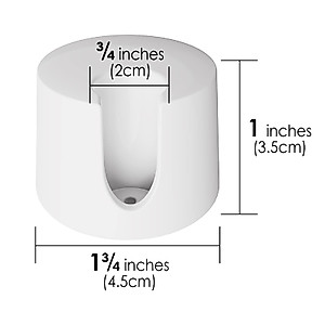 Linkidea Men's Shaving Razor Stand, Ceramic Shaver Holder for Bathroom Shower Countertops, Compatible with Dollar Diamond Grip, Basics 5 Blade MotionSphere, Dorco Pace 6 Pro (White)