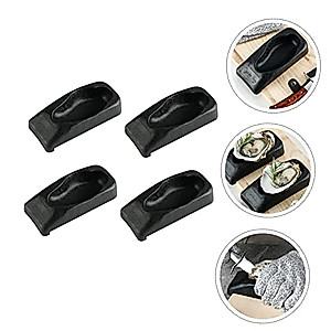 4pcs Oyster Seat Seafood Tools Seafood Tray Pallet Shellfish Shucking Clamp Clam Shucking Board Shellfish Shuckin Clamp PVC Kicthenware Oyster Trays PVC Oyster Holder Clams Suite/1697