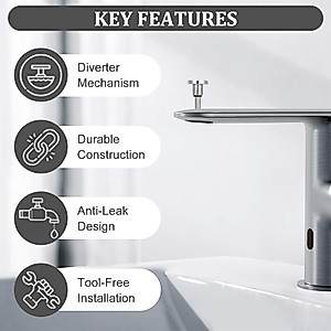 2Set Tub Spout Diverter Repair Kit, Gate Bathroom Shower Bathtub Leaky Tub Faucet Leak Repair Replacement Part, Includes 2 x Diverter Valve Stems, 2 x Cup Seals and 2 x Gates