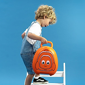 My Carry Potty - Clownfish Travel Potty, Award-Winning Portable Toddler Toilet Seat for Kids to Take Everywhere
