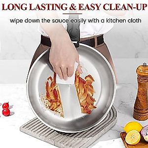 ROYDX Pots and Pans Set, 10 Piece Stainless Steel Kitchen Removable Handle Cookware Set, Frying Saucepans with Lid, Stay-Cool Handles for All Stoves, Dishwasher and Oven Safe, Camping