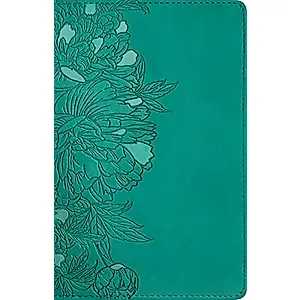 NLT Compact Giant Print Bible, Filament Enabled (LeatherLike, Peony Rich Teal, Indexed, Red Letter)
