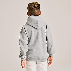 MJ Soffe Big Boys Basic Hooded Sweatshirt, Oxford, X-Large