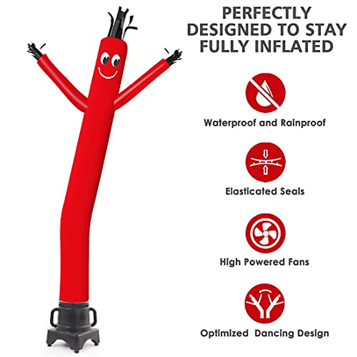 MOUNTO 8FT Fly Puppet Dancer with 1/3hp Blower Complete Set (RED)