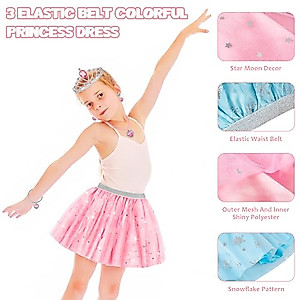 LJZJ Princess Dress Up Toys & Jewelry Boutique, Girls Role Play Gift for 3-6 Year old Girl Toddler ​B-day Party Favors (Blue)