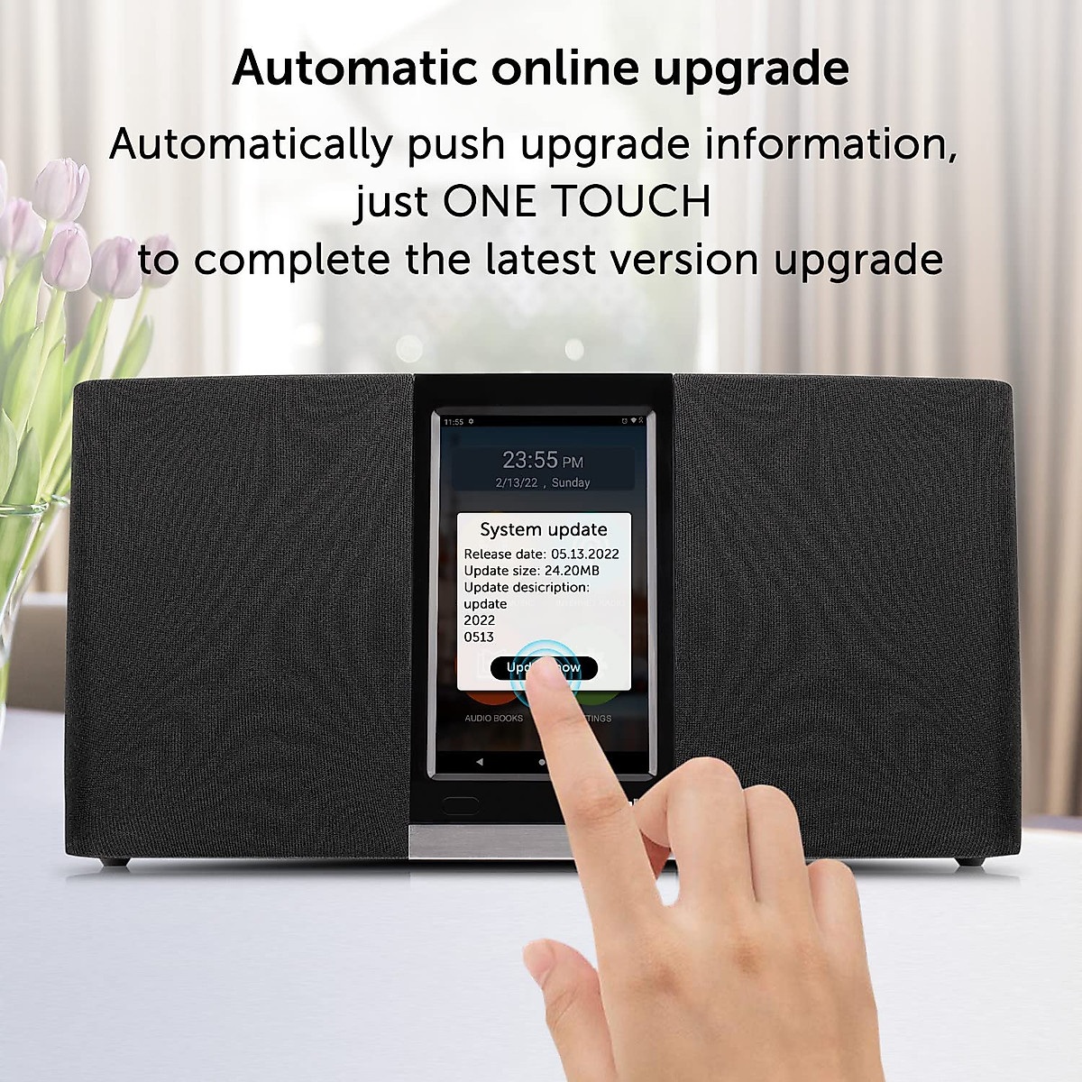 Sungale 2022 G3 Wi-Fi Internet Radio with Easy Operation Touch Screen, Latest Hardware, Connects to All Your Favorite Streaming Music and Internet Radio, Customizable App List, Runs Independently