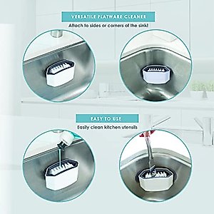 Sophisti-clean 1 Pack Cutlery Cleaner, White and Gray
