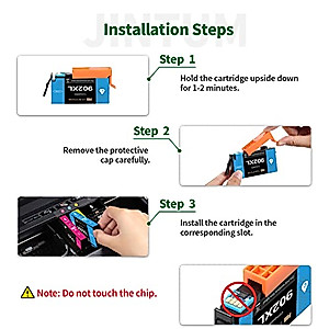 JINTUM Compatible 902XL Ink Cartridges for HP 902 902XL Ink Cartridges Combo Pack for use with HP OfficeJet 6962 6958 6954 OfficeJet Pro 6978 6968 6970 6975 6960(Black, Cyan, Magenta, Yellow, 4-Pack)
