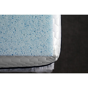 LOUNJ Gel Memory Foam Mattress Topper, Made in USA (Full XL)