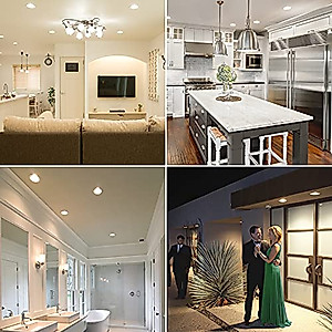 Sunco 6 Pack BR40 Light Bulb, LED Indoor Flood Light, Dimmable, 4000K Cool White, 1400 LM, E26 Base, Recessed Can Light, High Lumen, Flicker-Free - UL & Energy Star, 120W Equivalent 17W