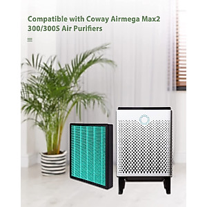 2-Pack Airmega 300 Filter Replacement for Coway 300/300S Air Purifiers, Replace Airmega Max2, 3111635