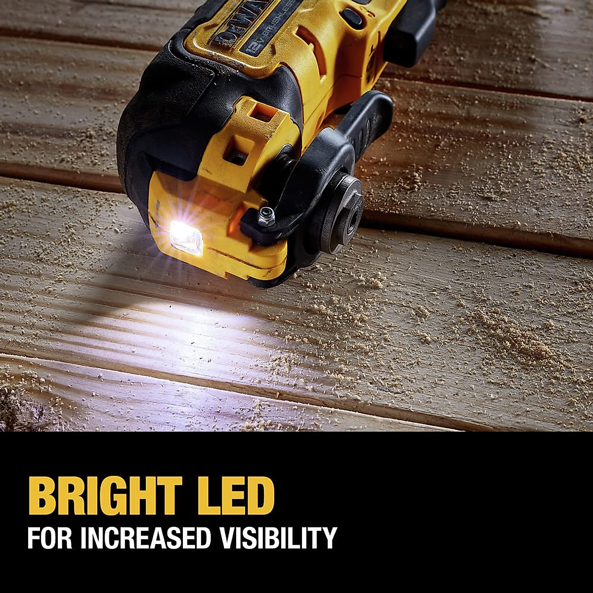 DEWALT XTREME 12V MAX Brushless Cordless Oscillating Tool Kit (DCS353G1) , Yellow