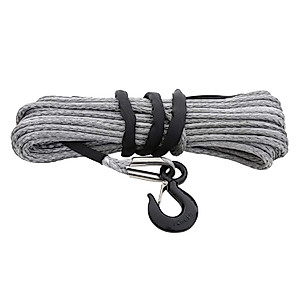 Smittybilt 10K XRC Synthetic Winch Rope (Gray) - 97710