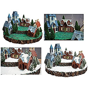 Tim Holtz Sizzix Village Collection Thinlits Dies, Bundle of 87 Dies (665564) Plus 3 Coordinating Mini Texture Fades, Lumber, Cobblestone and Brickwork (665460, 665461, 665462)
