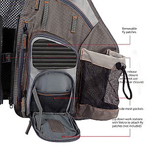 BASSDASH Strap Fishing Vest Adjustable for Men and Women, for Fly Bass Fishing and Outdoor Activities