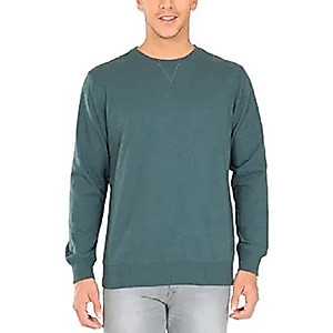 Eddie Bauer Men’s Fleece Lined Crew Sweatshirt (XX-Large, Green)