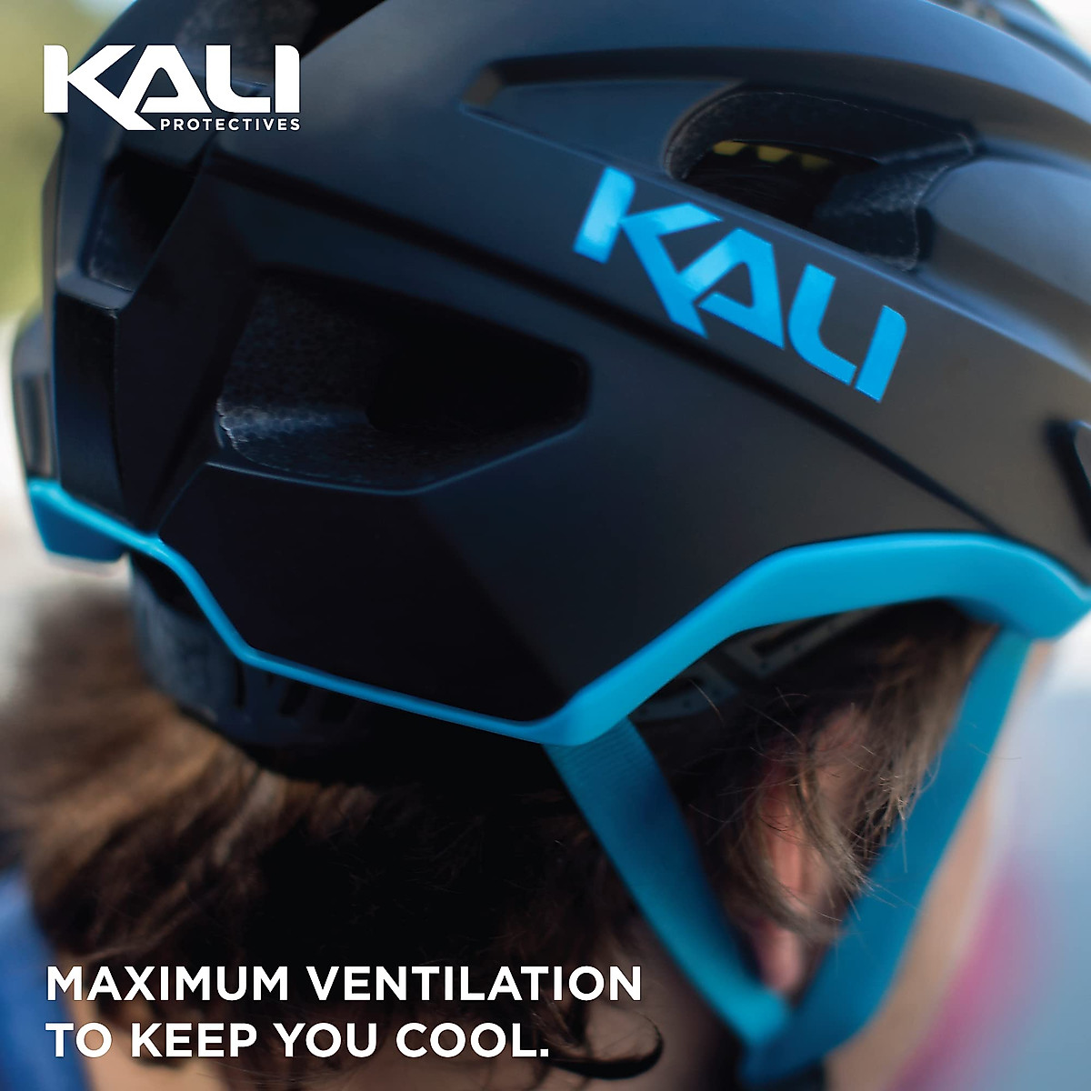 Kali Protectives Pace Solid Adult Off-Road BMX Cycling Helmet - Matte Black/Grey/Large/X-Large