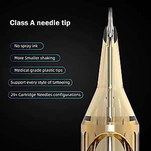 HOTWELL Cartridge Needles for Microblading Machine 0.35mm #12 Professional Disposable Semi Permanent Makeup Supply for HELLO Pen Round Liner 20pcs (1RL)