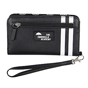 Seven Times Six The Umbrella Academy When Evil Reigns School Crest Bi-Fold Wallet - One Size, Black