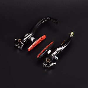 CNC Bicycle V Brake Set for Front/Rear Wheel, Linear Pull V Brakes with 70mm(L) Pads