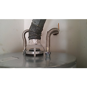 24" X 1" FIP Heavy Duty Durable Stainless Steel Corrugated Water Flex Connector W/Extra Thick Washers/Ideal for Water Heater and Water Softener