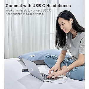 [10Gbps] USB C Female to USB Male Adapter, USB 3.1 A to USB C Adapter SuperSpeed Data Sync Compatible with iPhone 16/ iPhone 15 Plus Pro Max,Type-C Earphone, Laptop, Charger, Quest Link -Grey