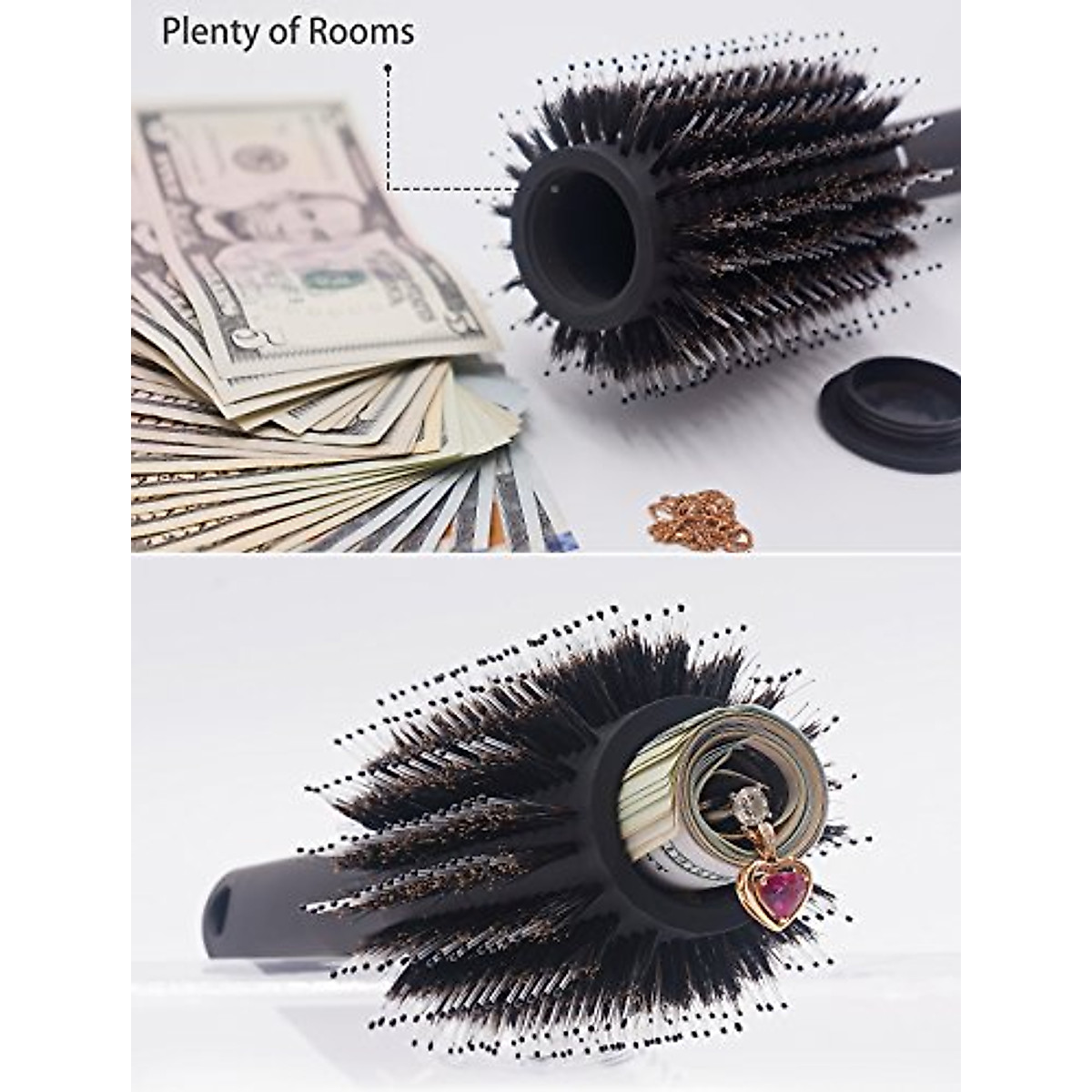 Hair Brush Comb Diversion Stash Safe by Charmonic, Stash Can, Functions as an Authentic Brush, Perfect for Travel or At Home ( 1 Pack )