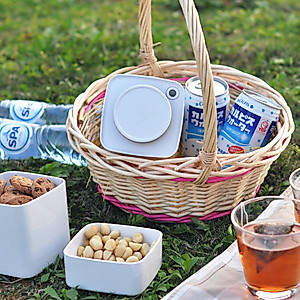 ANKOMN Turn-N-Seal vacuum/airtight moisture prevent storage container perfect for Coffee Teas Rice Nuts Medicine opaque (White, 1.2quart)