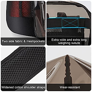 Axqcctoys TPU Clear Backpack, Stadium Approved Large Clear Backpack, Clear Backpack Heavy Duty for Stadium, Work, Travel