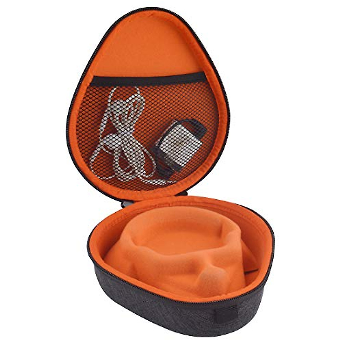 Geekria Shield Case Compatible with OpenMove, OpenRun Mini, Air, OpenRun Pro, OpenRun Case, Replacement Protective Hard Shell Travel Carrying Bag with Cable Storage (Dark Grey)