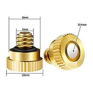 chengzui Garden Mister with Nozzle/Tee Joint/Connector/PE Tube/Spray Base Utility Yard Cooling Sprayer Gardening Accessories Irrigation Sprayer for Garden Backyard Plant