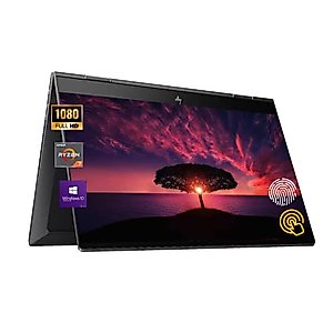 HP Envy x360 2-in-1 Convertible Business Laptop, 15.6” FHD Touchscreen, AMD Ryzen 7 5700U, Windows 10 Pro, 1TB SSD, 32GB RAM, Fingerprint Reader, Backlit Keyboard, Wi-Fi 6, 32GB Durlyfish USB Card