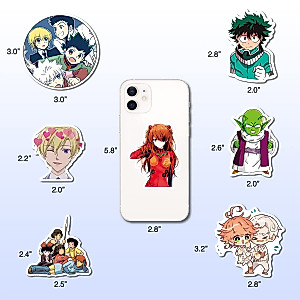 200PCS Anime Stickers Mixed Pack,Trendy Various Manga Stickers Vinyl Decals for Hydroflask Water Bottles Book MacBook Laptop Phone Case