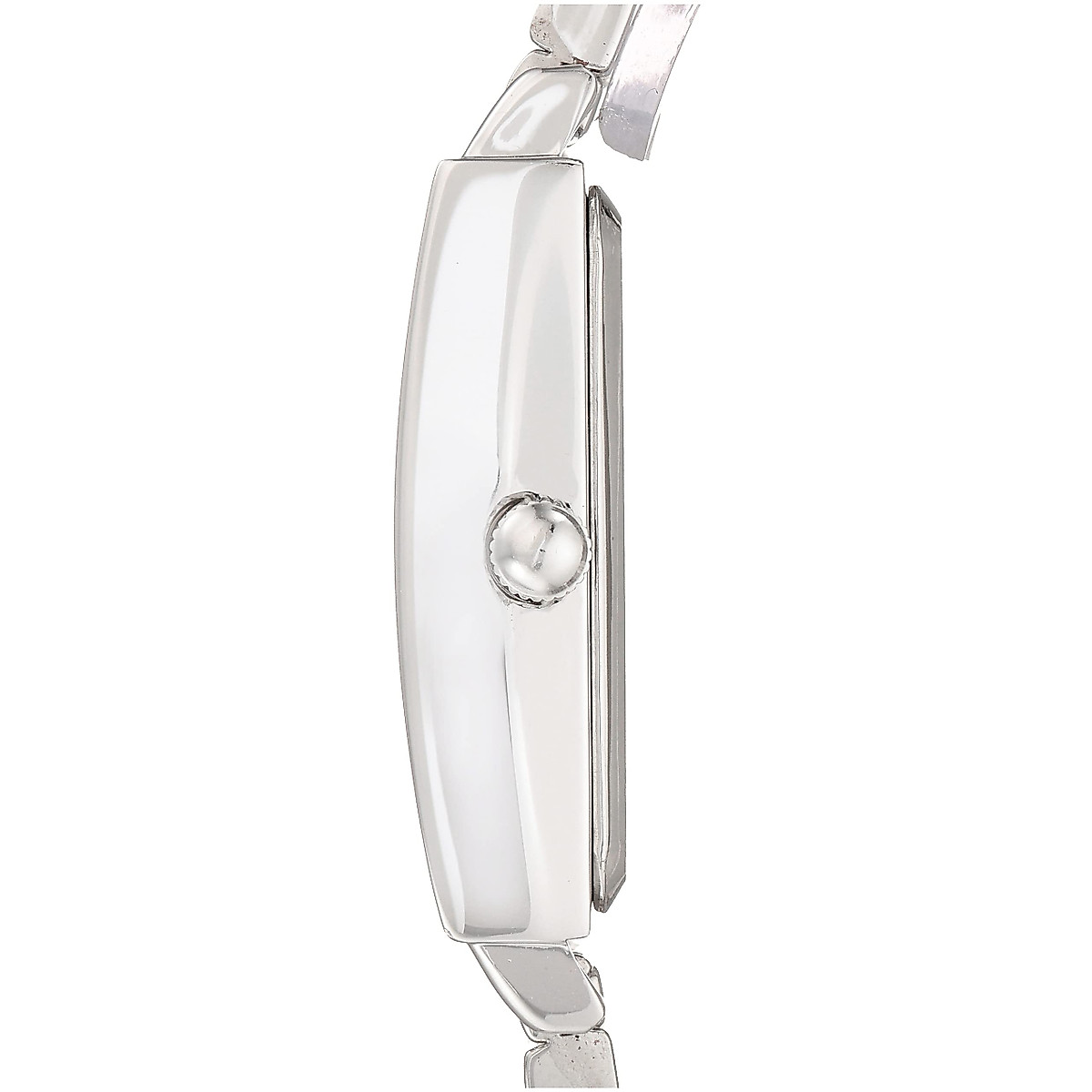 Anne Klein Women's Japanese Quartz Dress Watch with Metal Strap, Silver, 14 (Model: AK/3763SVSV)