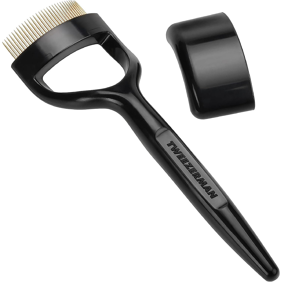 Tweezerman Eyelash Comb for Round Eyes, Premium Lashcombo 60, Black