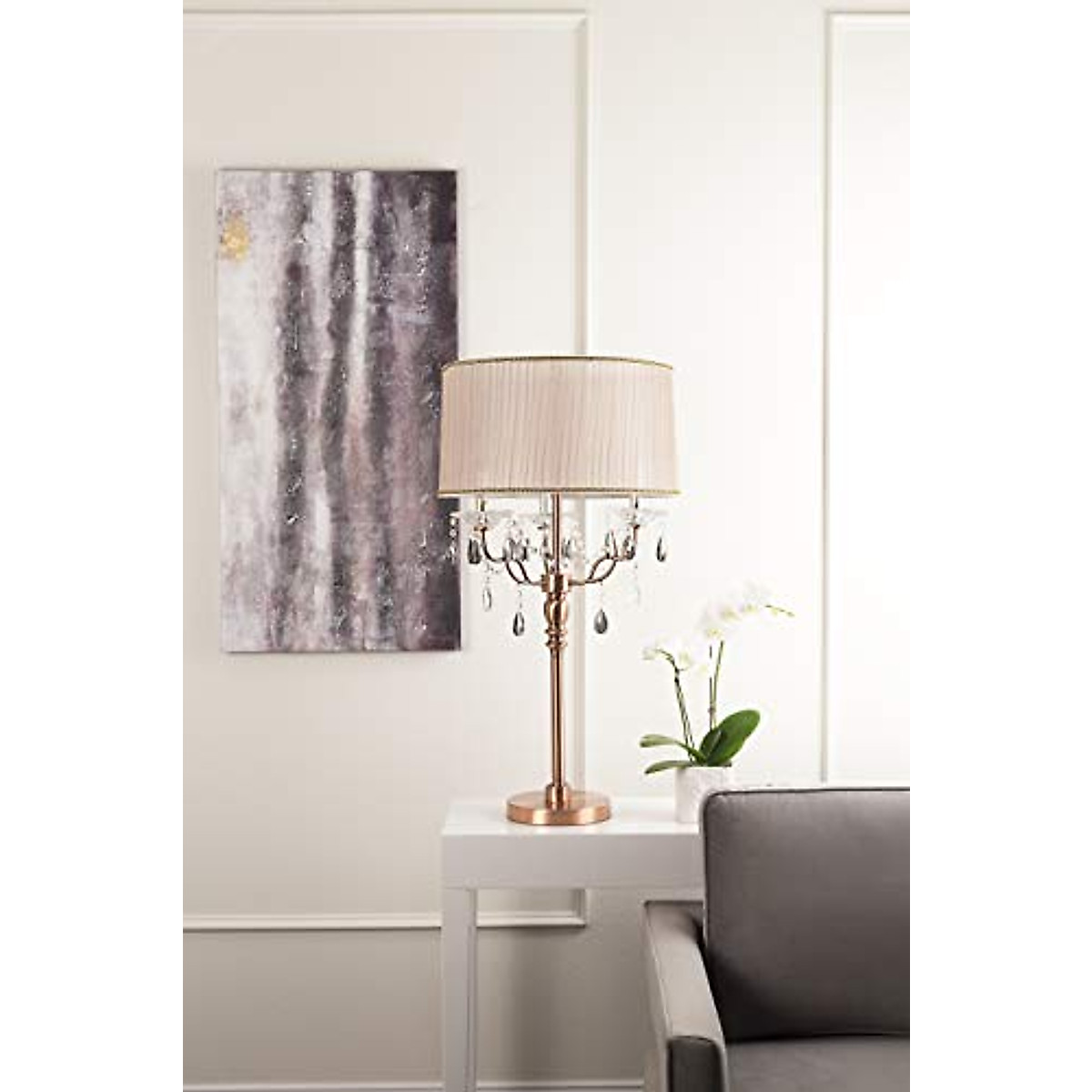 OK-5126t 35-Inch Rosie Crystal Table Lamp