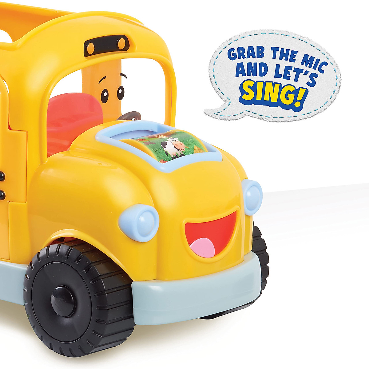 Blue's Clues & You! Sing-Along School Bus with Josh and Blue Figures, Includes Microphone and Plays 3 Songs, Kids Toys for Ages 3 Up by Just Play