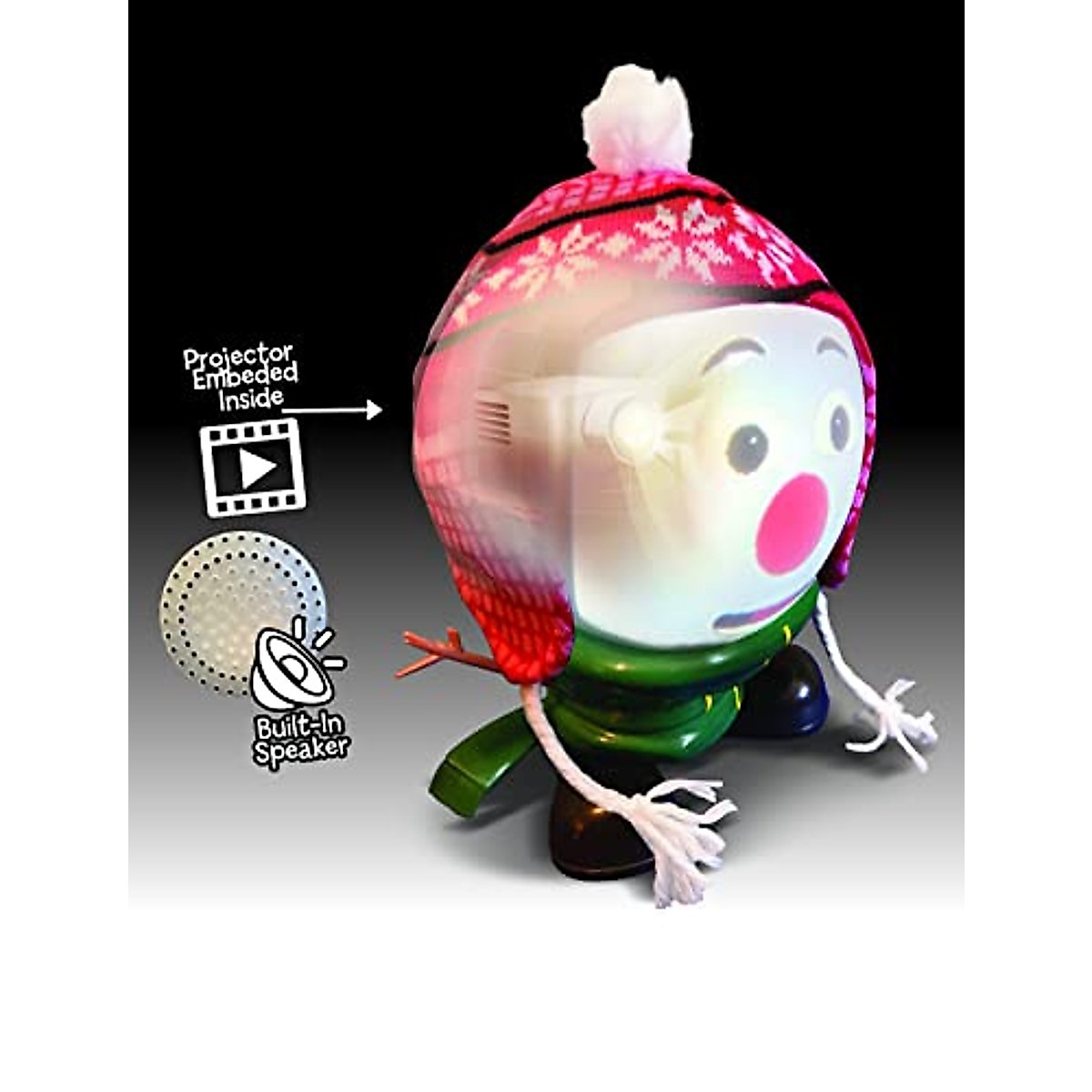 ANIMAT3D Mr. Chill Talking Animated Snowman with Built in Projector & Speaker Plug'n Play