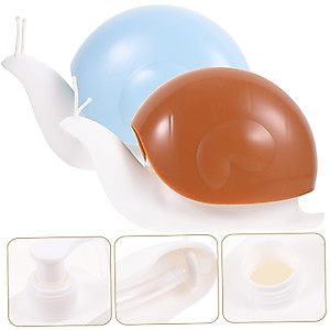 HOMSFOU 4 Pcs Soap Dispenser Lotion Soap Pump Dispenser Guest Bathroom Essential Snail Shampoo Dispenser Empty Shampoo Bottle Countertop Soap Hand Soap Pump Filling Dish Soap Pp