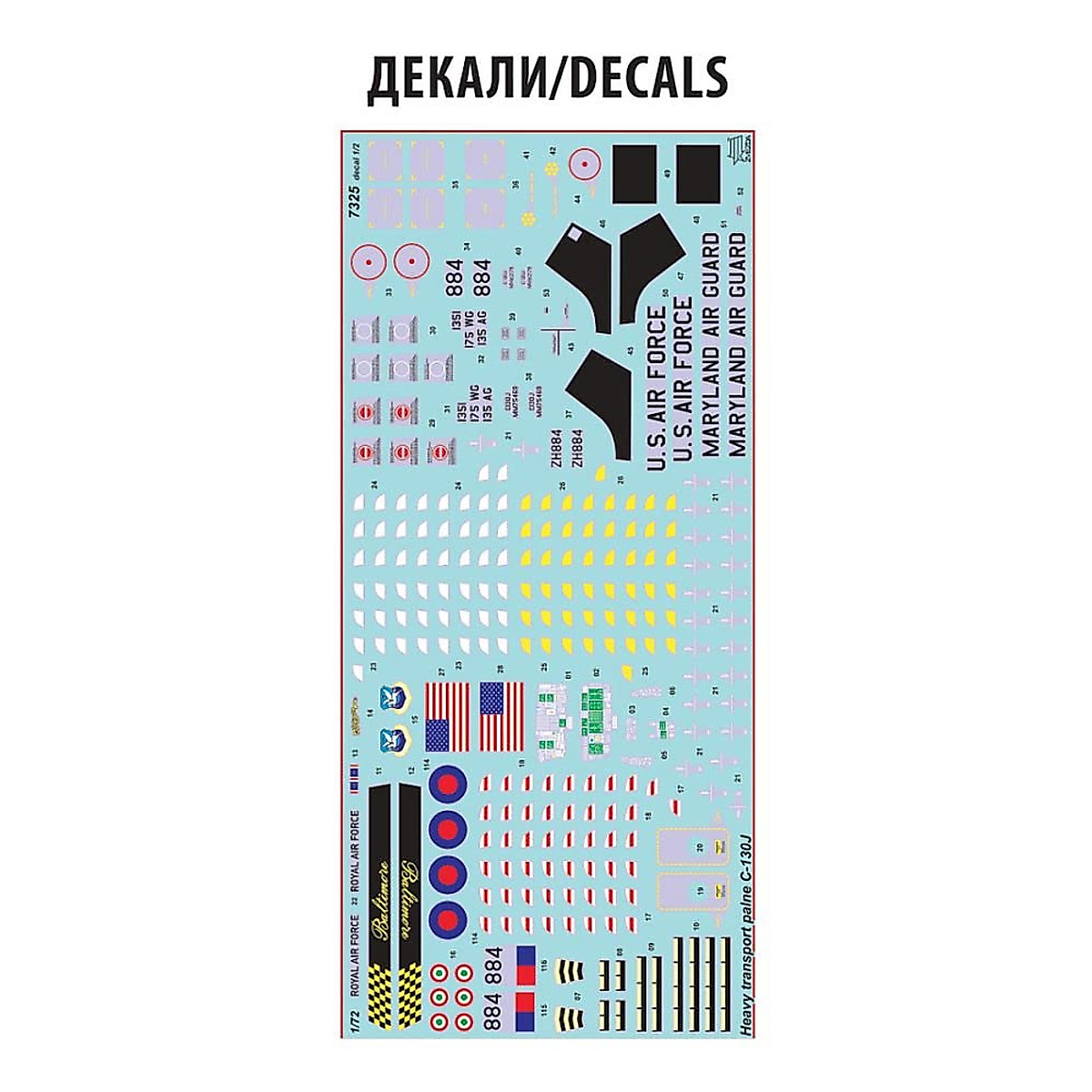 Zvezda -7325 Hercules C-130J, Scale 1/72, Model Kit, ZS7325