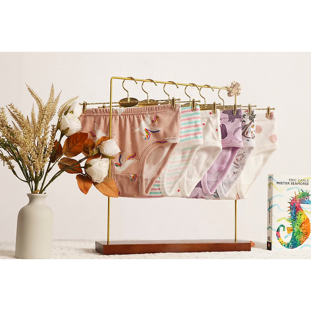 Winging Day Packs of 6 Big Girls Panties Underwear Assorted Styles Size 8