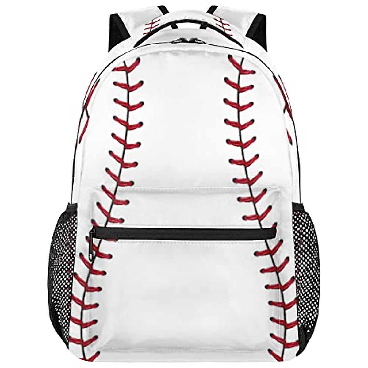 Backpack Baseball Laptop Computer Backpacks Waterproof College School Bookbag Casual Travel Hiking Camping Daypack for Women Men