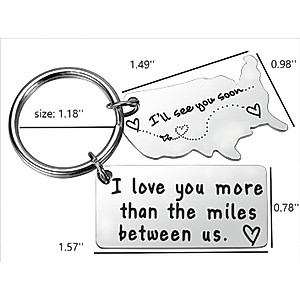 I Love You More Than The Miles Between Us Long Distance, 1 Pack, Size No Size